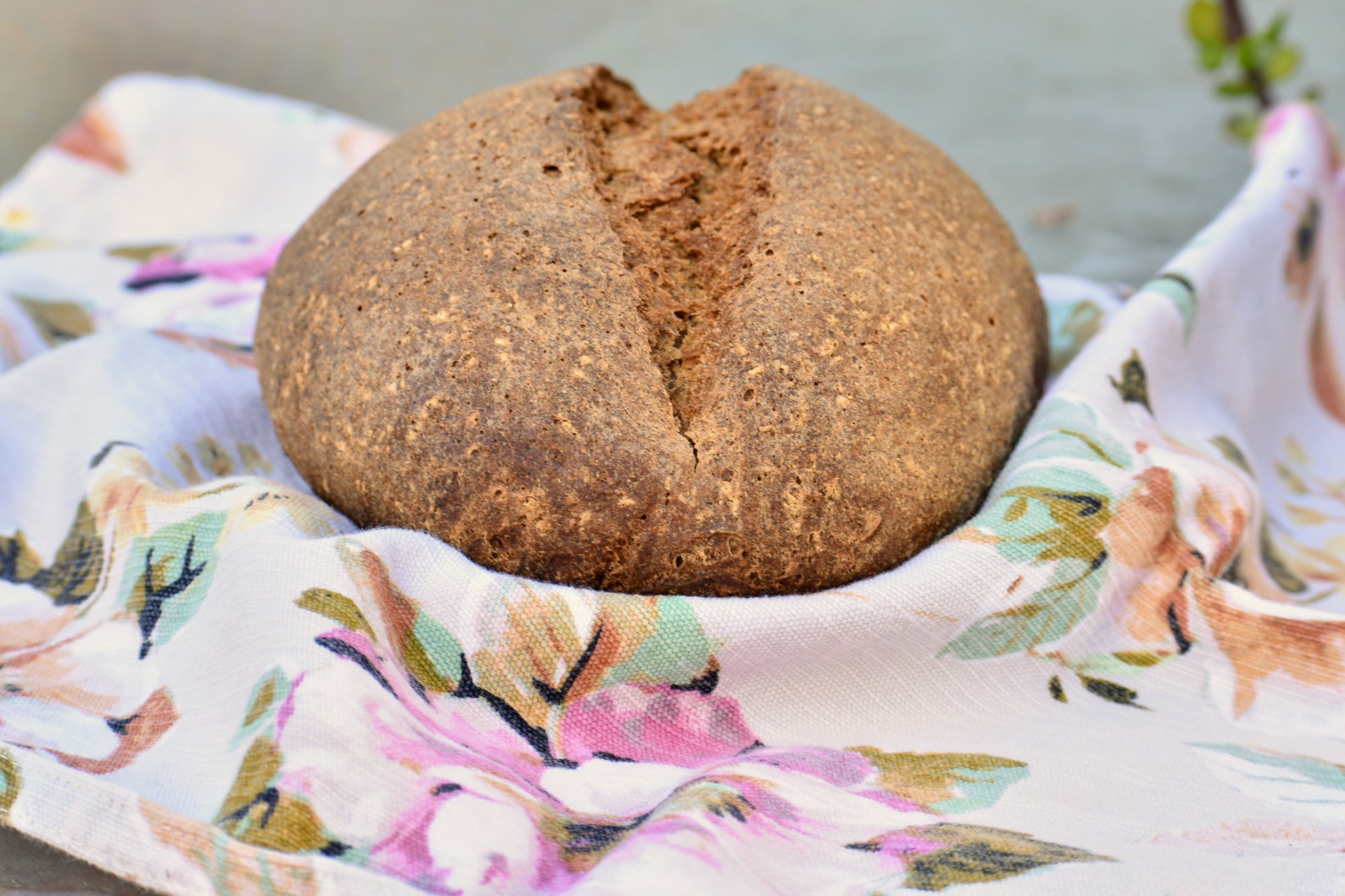 No Knead Rye Bread - Sweet Zivile