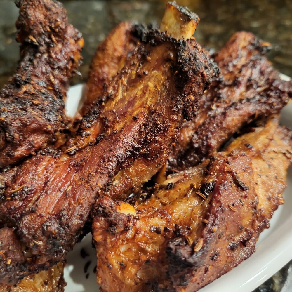 Airfryer Ribs with Sunshine - Sweet Zivile